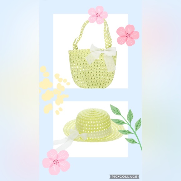 Juncture | Accessories | New Juncture Girls Matching Yellow Straw Hat ...